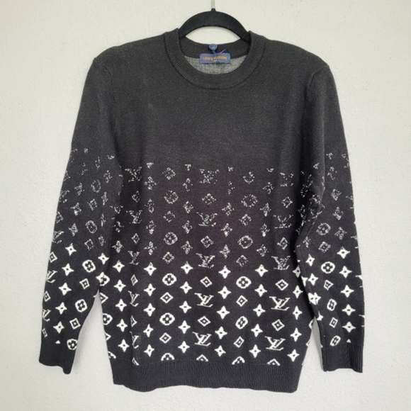 Louis Vuitton | Sweaters | Louis Vuitton Gradient Monogram Sweater Size ...